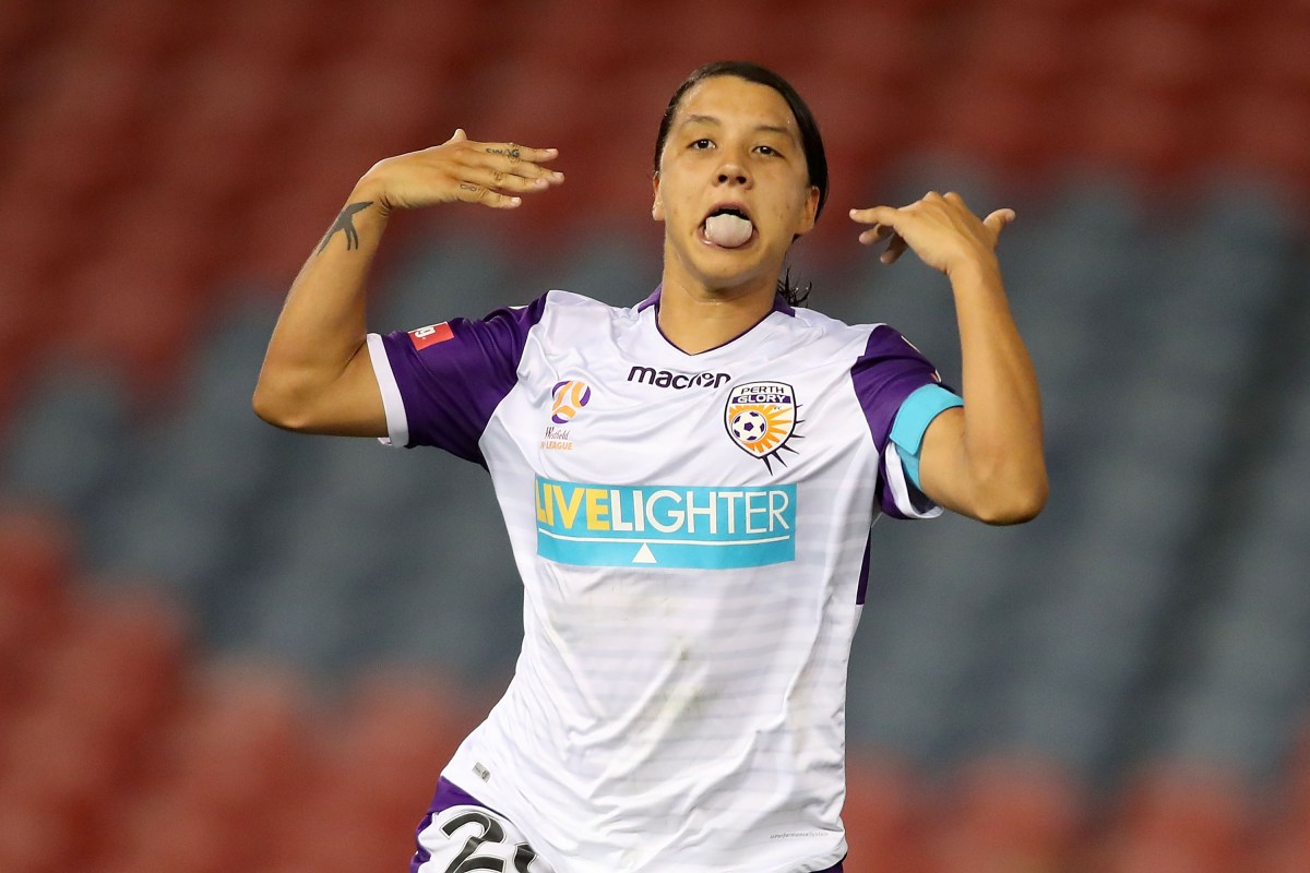 GALLERY: Sam Kerr brings back somersault celebration after stunning hat ...