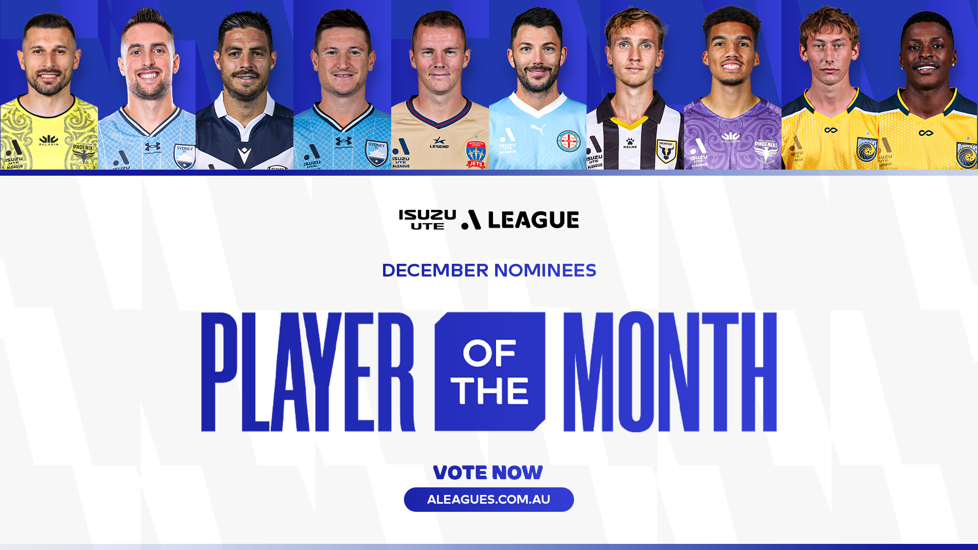 December nominees for Isuzu UTE A-League Fan Player of the Month: Vote ...