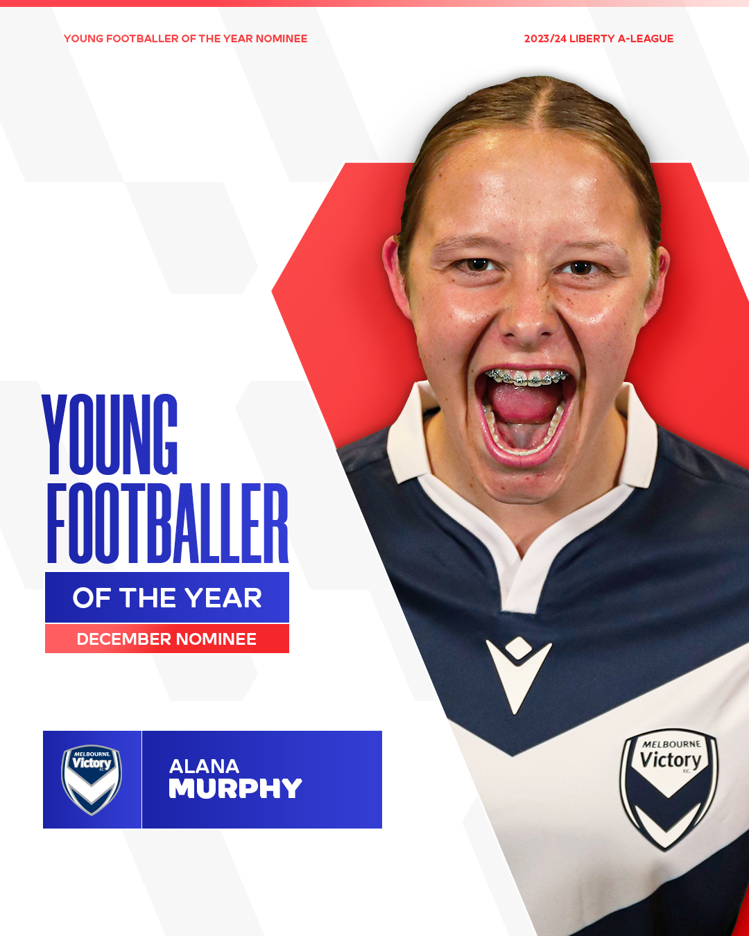 Victory midfielder earns December Young Footballer of the Year nomination