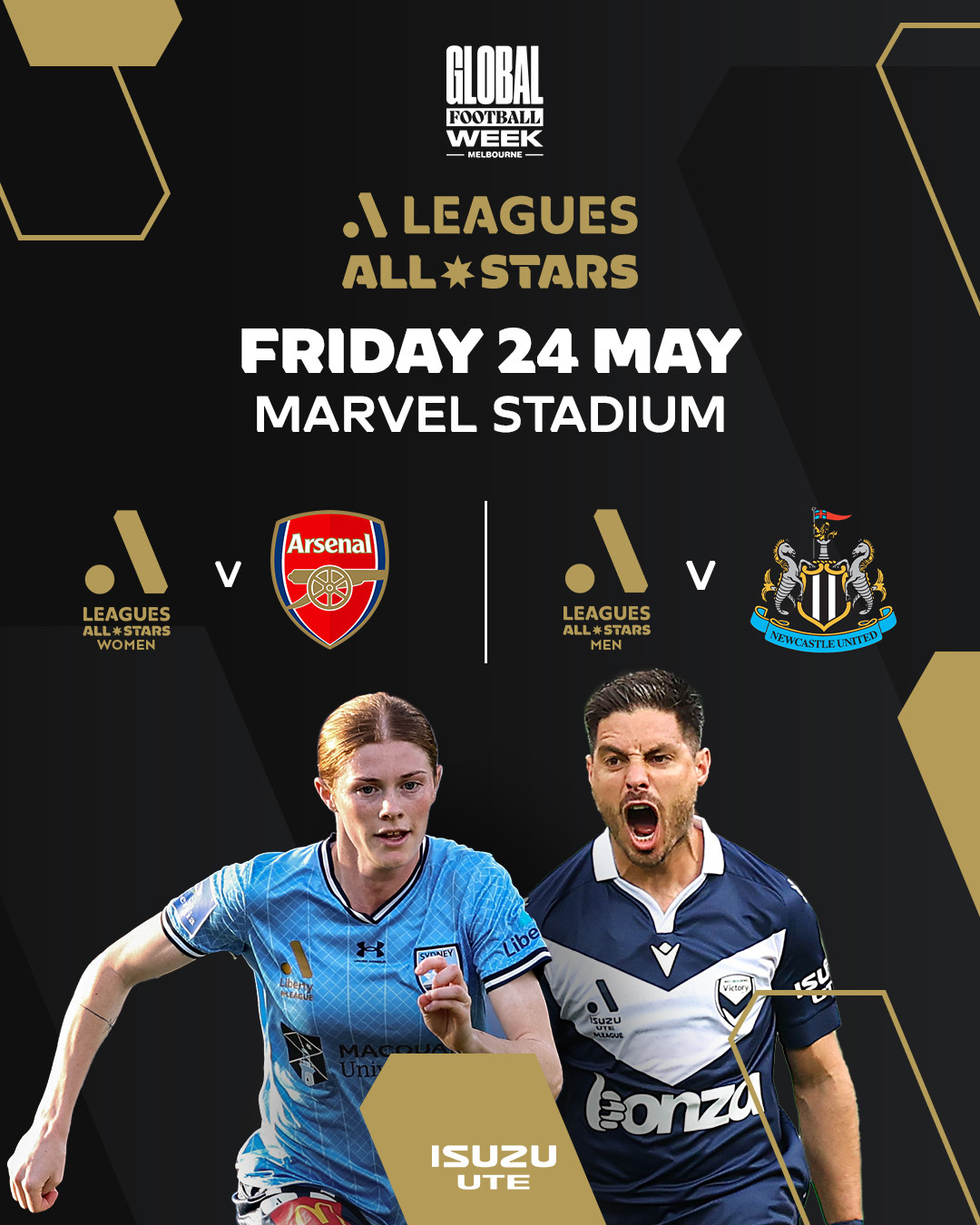 A-League All Stars Men & Women to face English giants: Full details