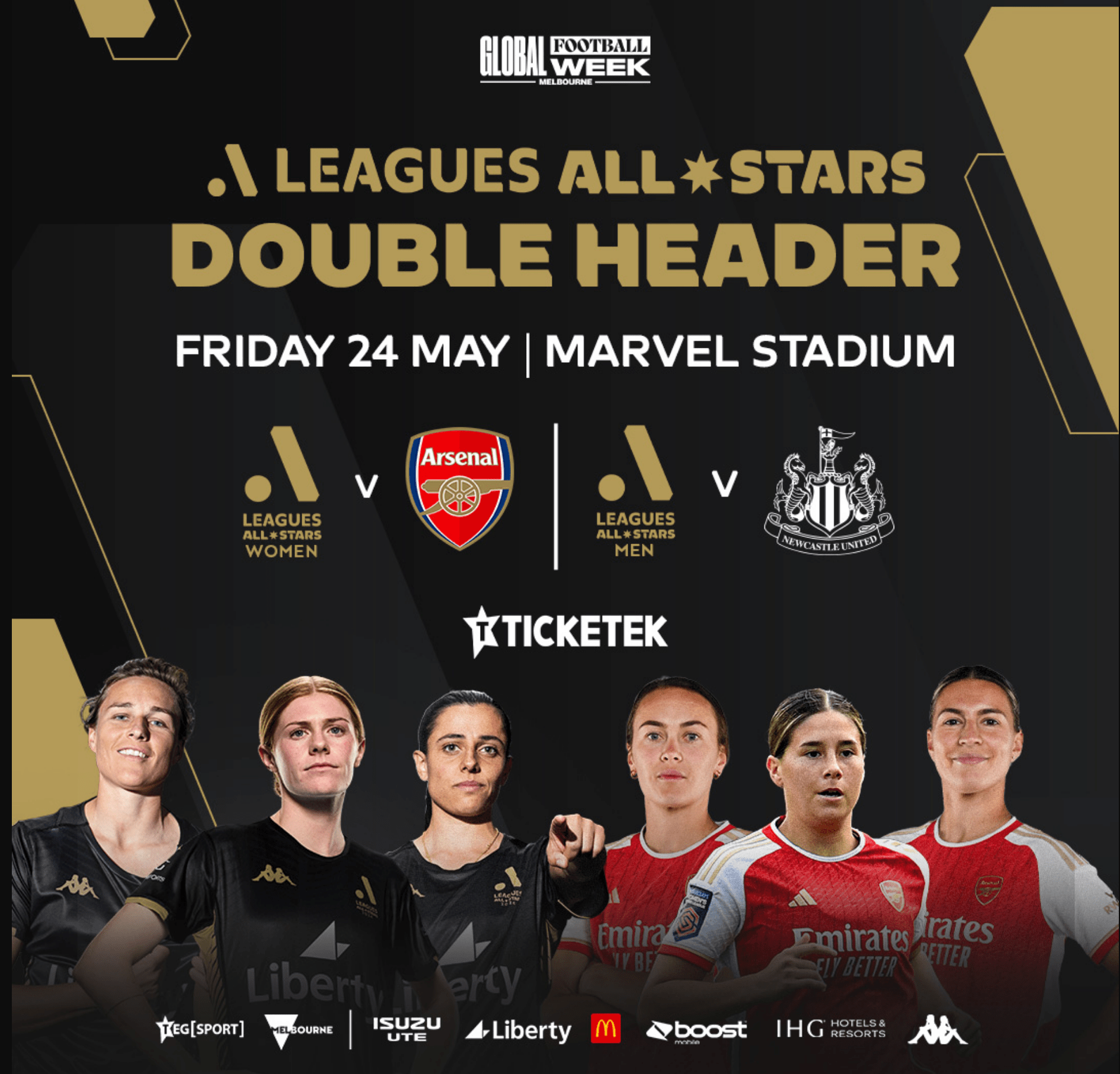 Arsenal confirm squad to take on A-League All Stars as Matildas come home