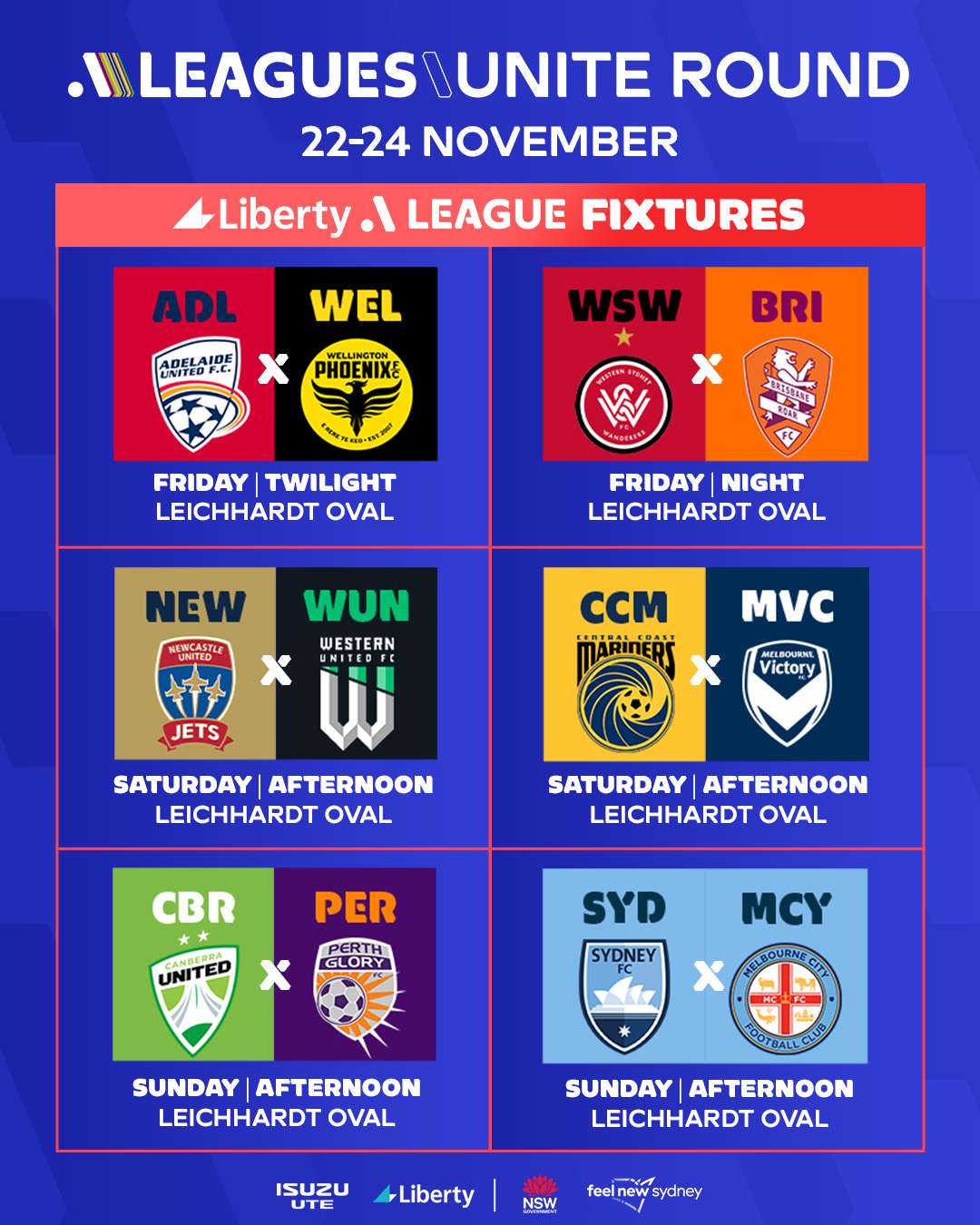 A-Leagues Unite Round fixture list 2024-25: Every game, key dates