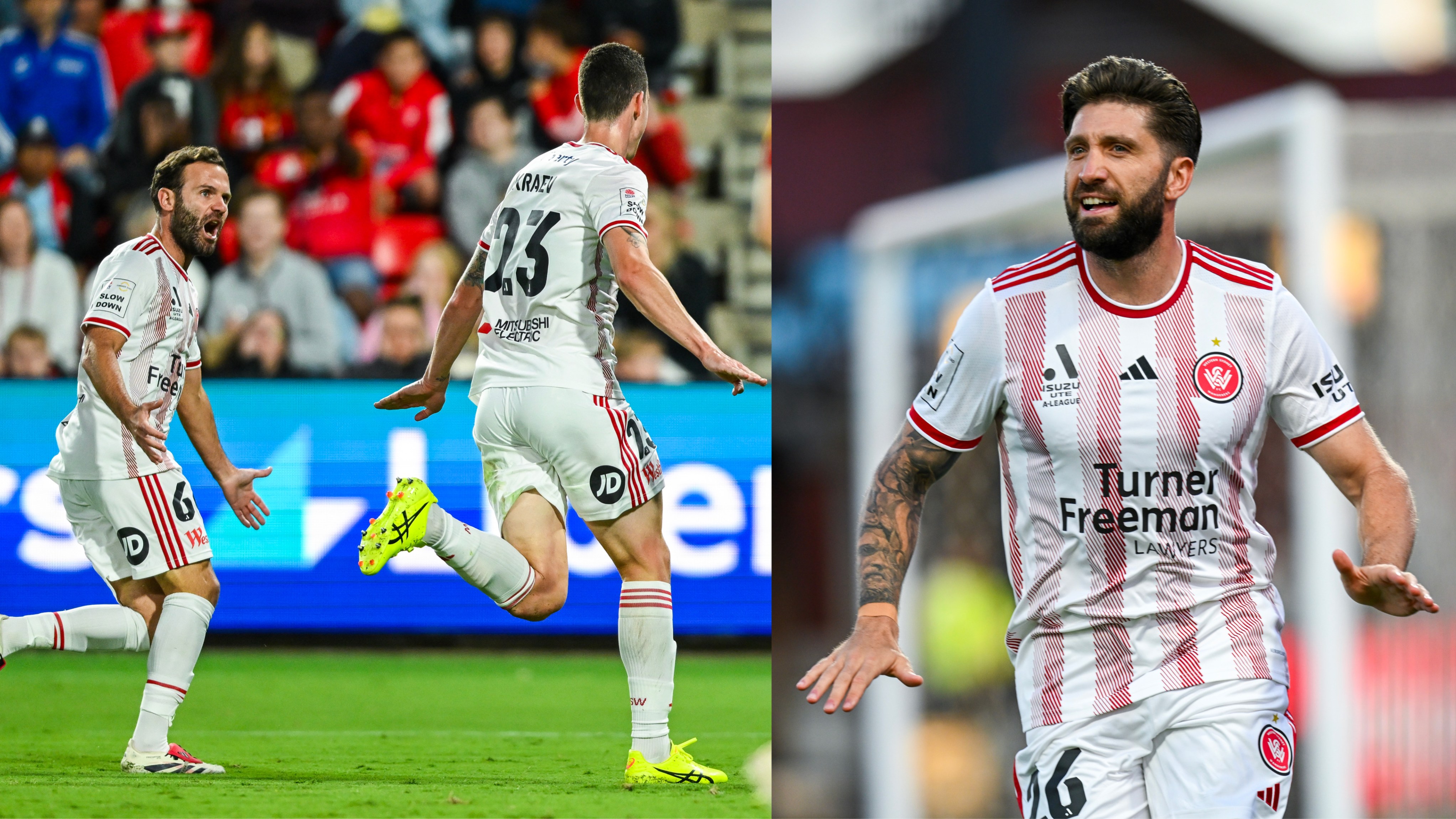 Adelaide 2-3 Wanderers: Western Sydney launch three-goal comeback