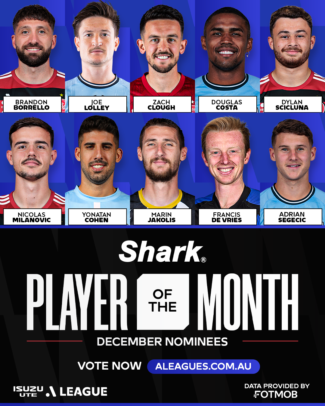 A-League Men Player of the Month, December: Vote now!