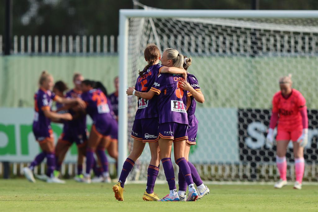 Perth Glory celebrate historic A-League win thanks to landmark goals