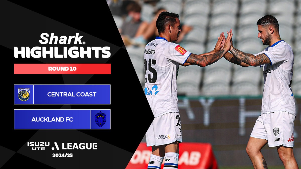 Central Coast Mariners v Auckland FC – Shark Highlights | Isuzu UTE A-League 2024-25 | Round 10 ...