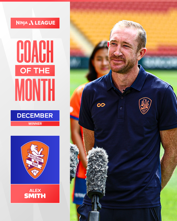 Alex Smith named A-League Women December Coach of the Month