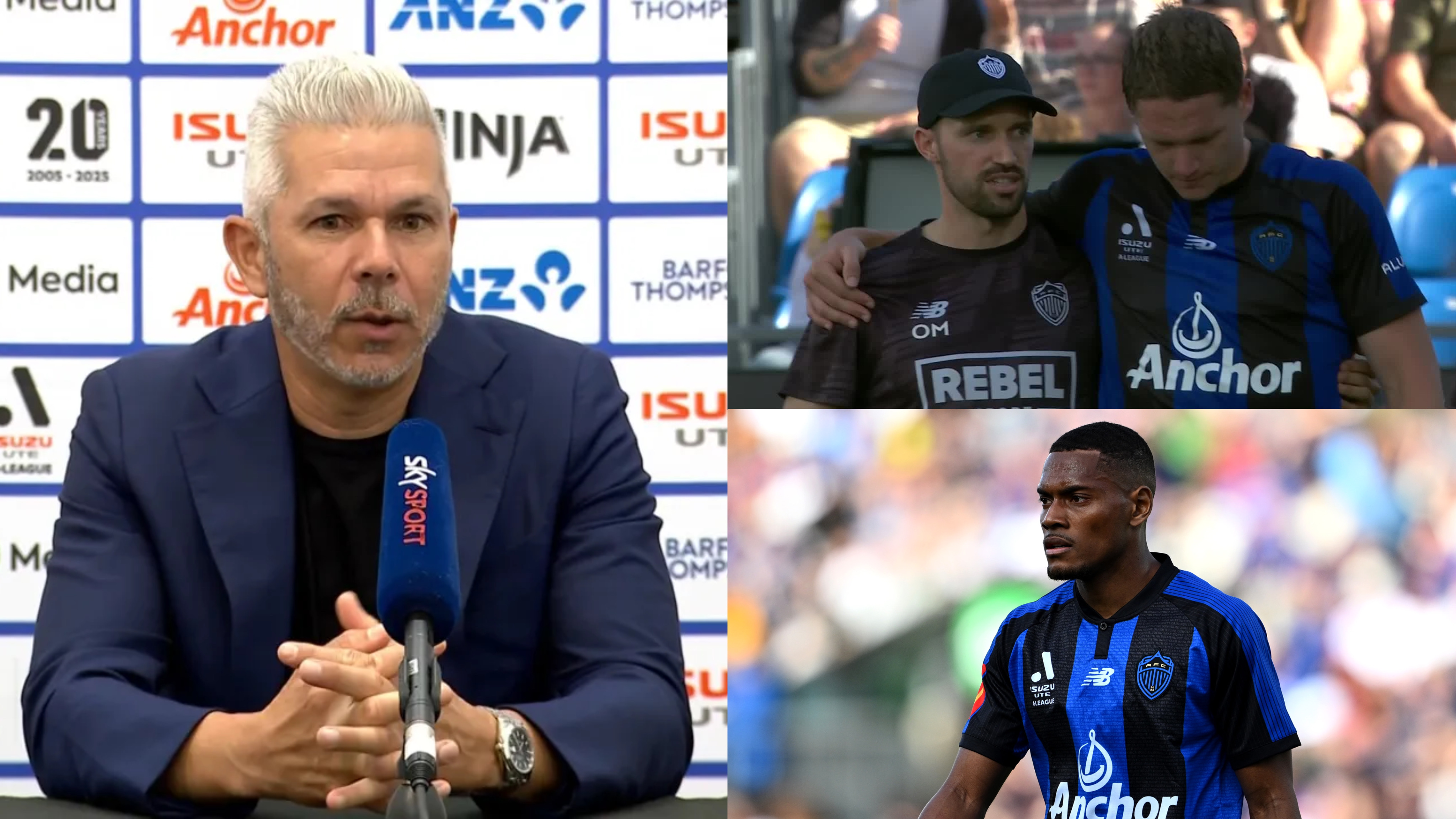 Corica provides Pijnaker, Hall injury updates as star earns one-game ban