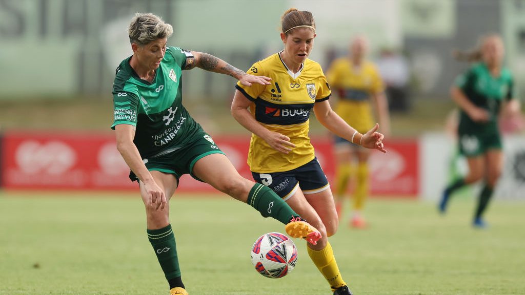 Matildas star Michelle Heyman earns Canberra A-League draw with Mariners