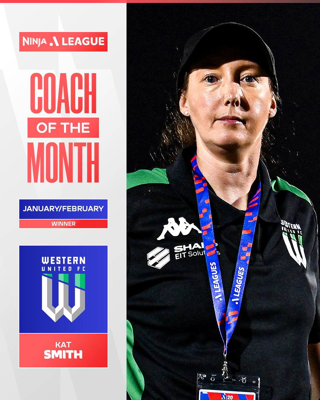 Western United's Kat Smith named A-League Women January/February Coach ...