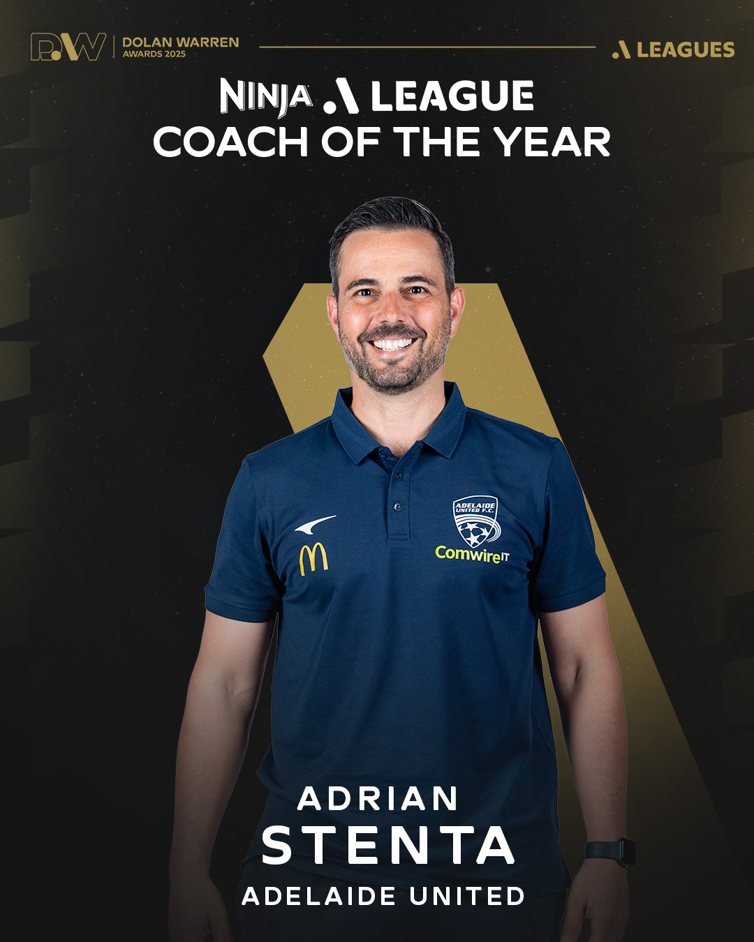 Adrian Stenta named A-League Women Coach of the Year