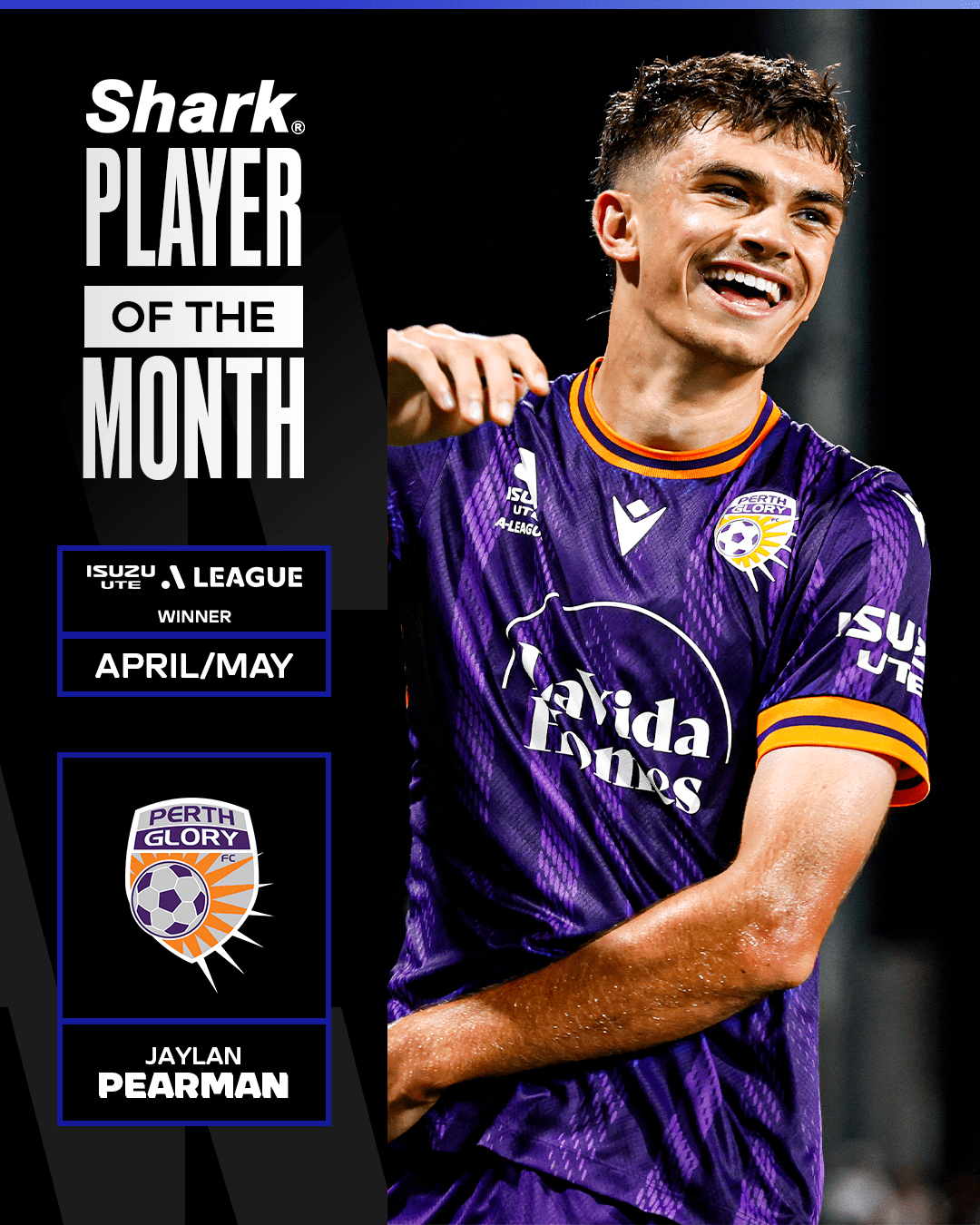 Jaylan Pearman named A-League April/May Player of the Month