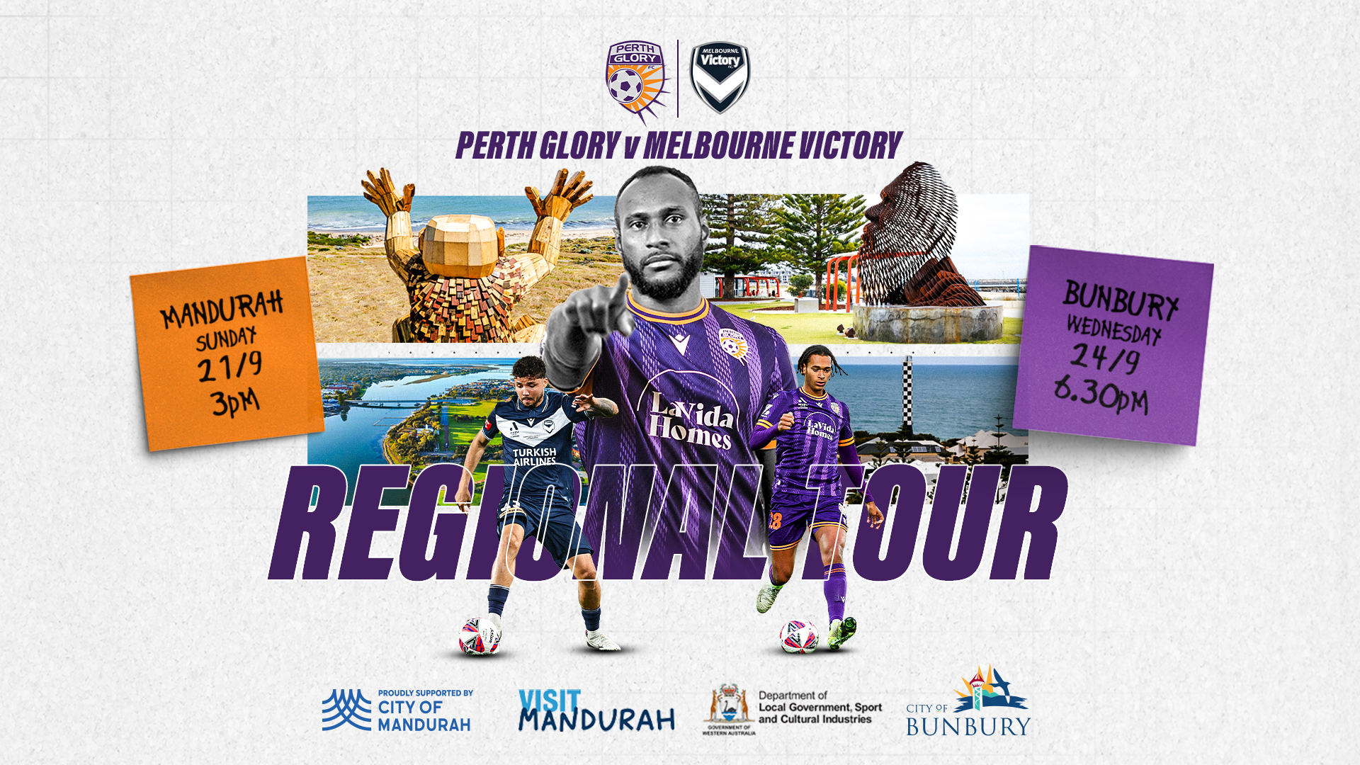 Perth Glory to host Melbourne Victory in Bunbury and Mandurah: 2025 ...