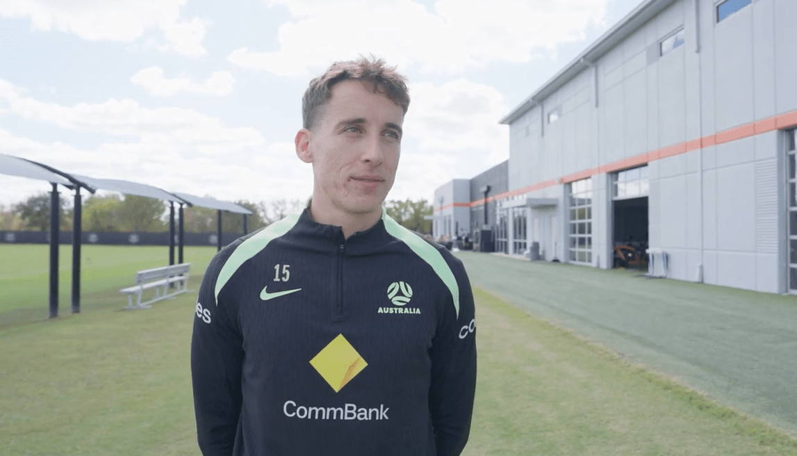 A-League champion Kai Trewin's reaction to Socceroos debut