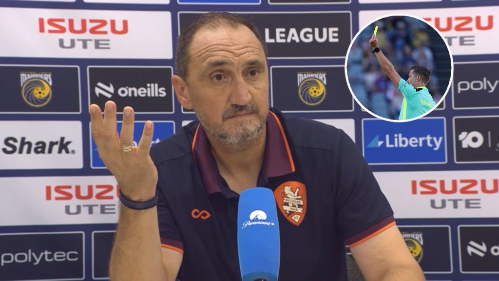 Brisbane Roar head coach Michael Valkanis Press Conference